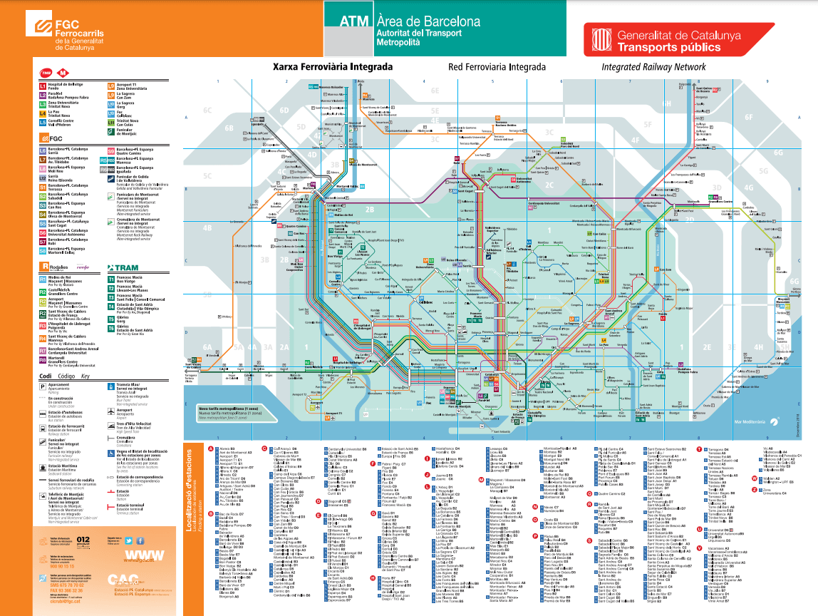 Metro in Barcelona ᐅ Metroplan, Metronetz & Zonen